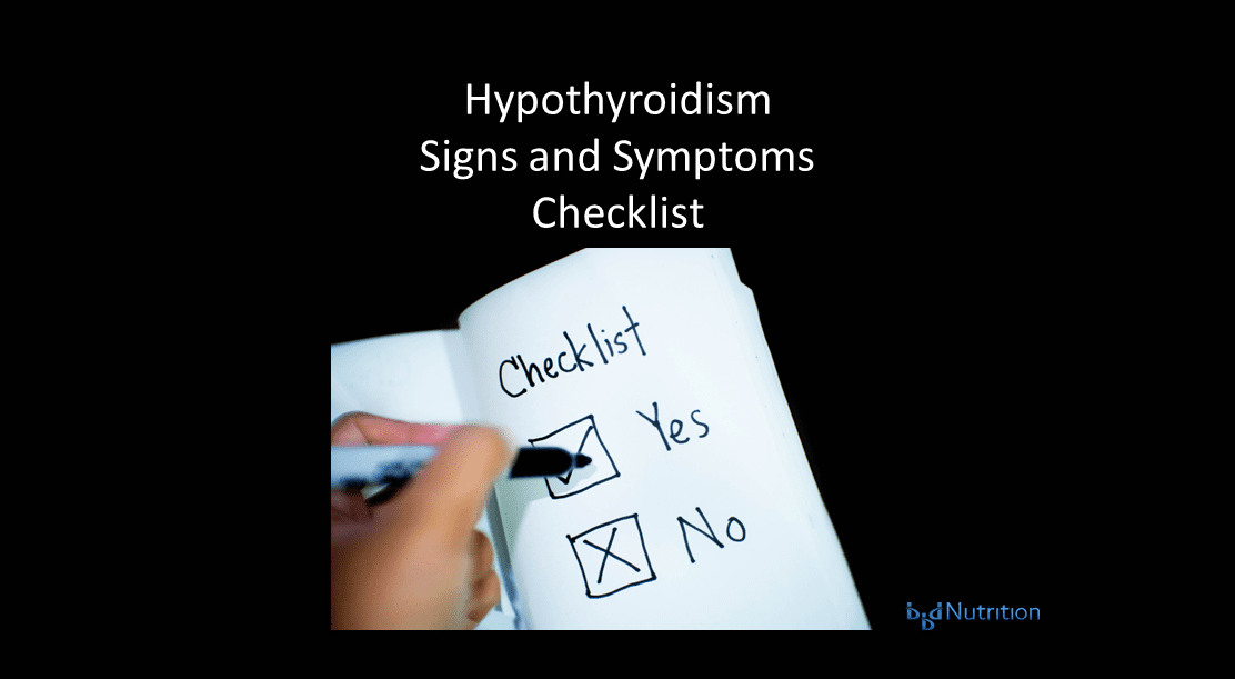 Hypothyroid Symptoms Checklist | Joy Erdile, MSc, RD